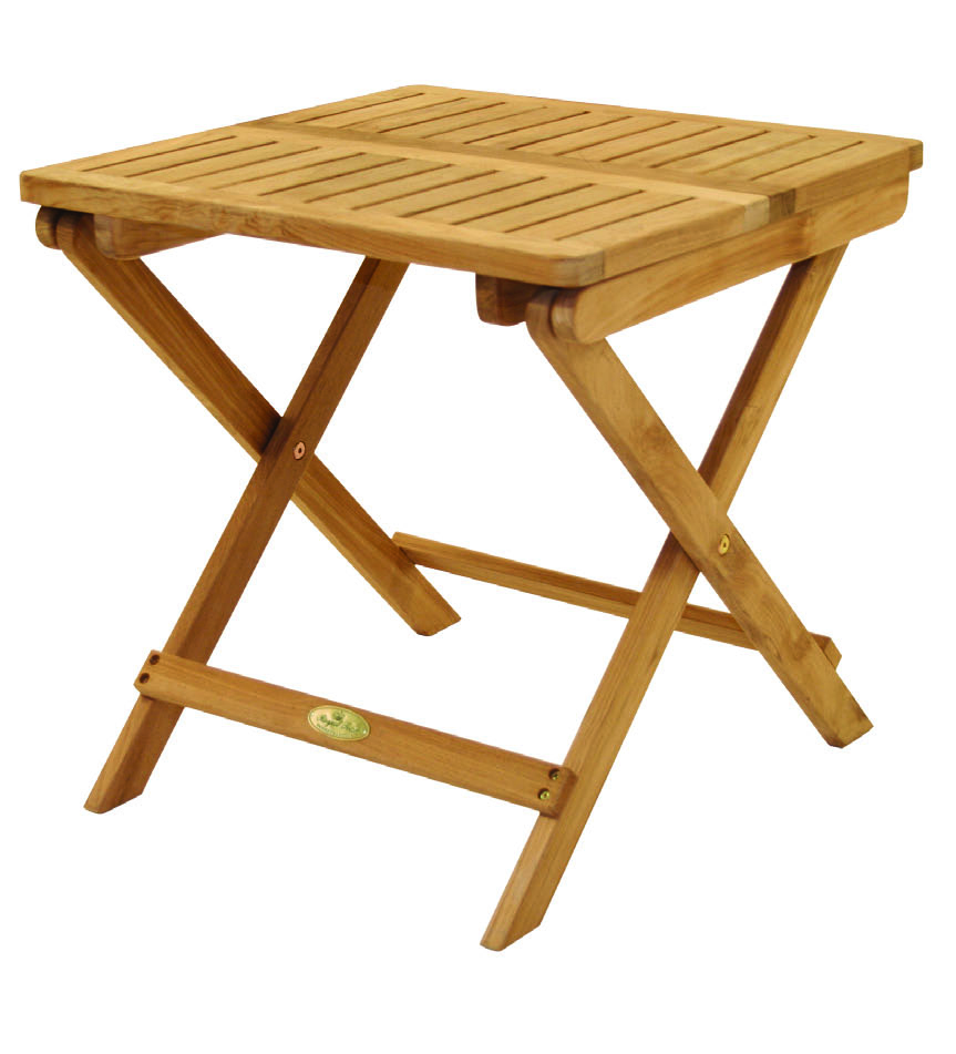 Folding Teak Side Table by Royal Teak Collection - PCTB - Outdoor Teak ...