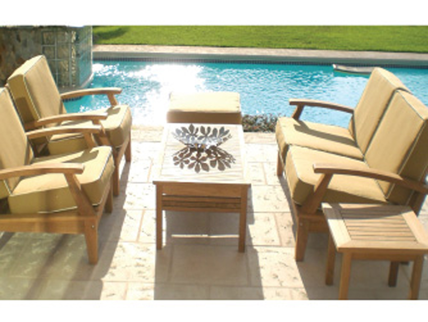 Miami Deep Seating Teak Patio Set by Royal Teak Collection